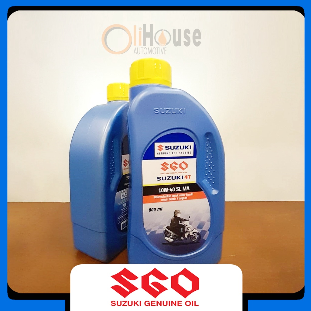 Jual OLI MESIN MOTOR SGO SUZUKI GENUINE OIL 10W-40 SL 800mL | Shopee Indonesia