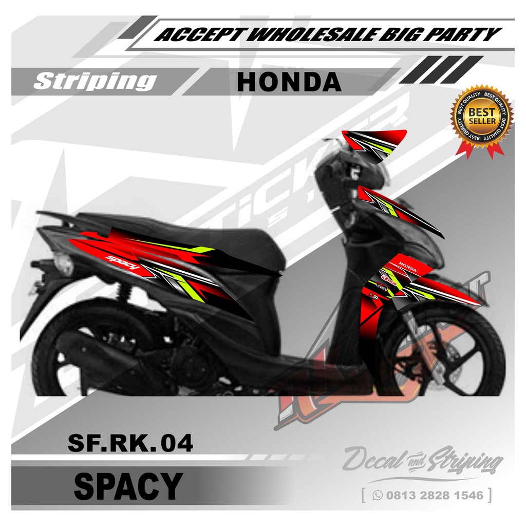 Jual Stiker Motor SPACY Sticker Striping Variasi Motor SPACY Desain ...