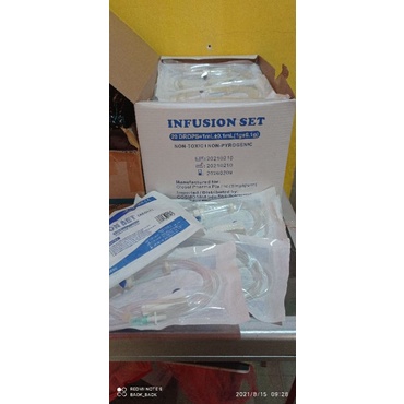 Jual infuset infusion set dewasa + tempat Drip injeksi | Shopee Indonesia