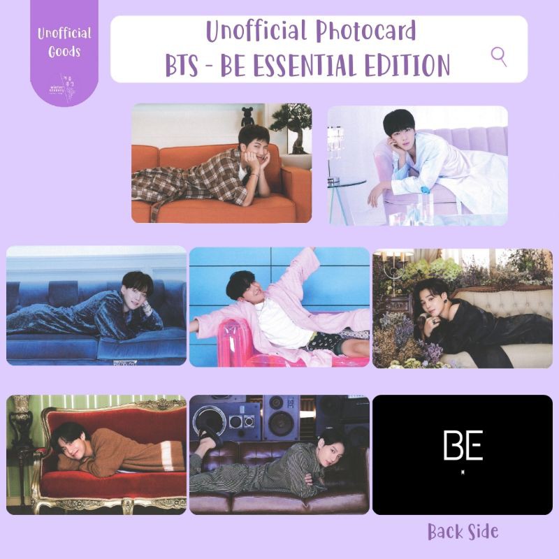 Jual Photocard BTS BE - Essential (Unofficial) | Shopee Indonesia
