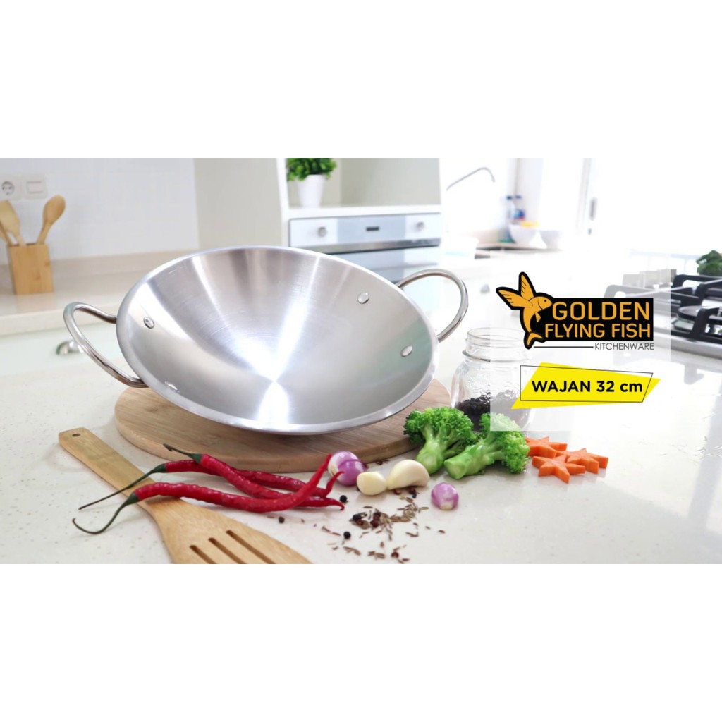 Jual Golden Flying Fish Kuali Beli Wajan Stainless Steel Kuali ...