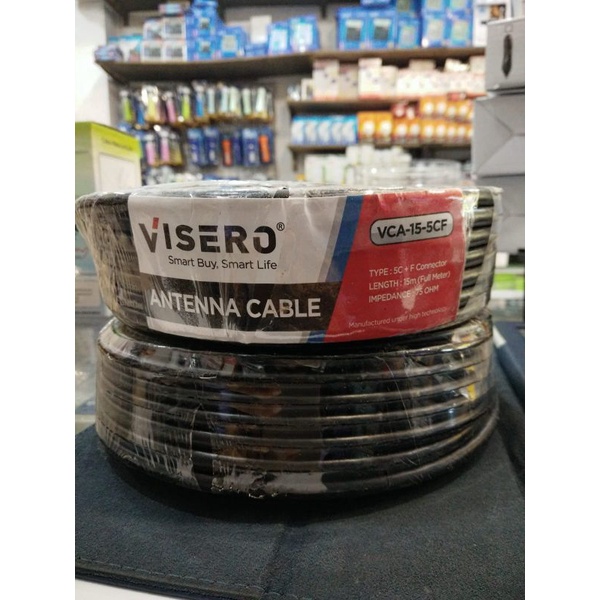 Jual Kabel antena / antena cable visero 15m + JACK TV (full meter) VCA ...
