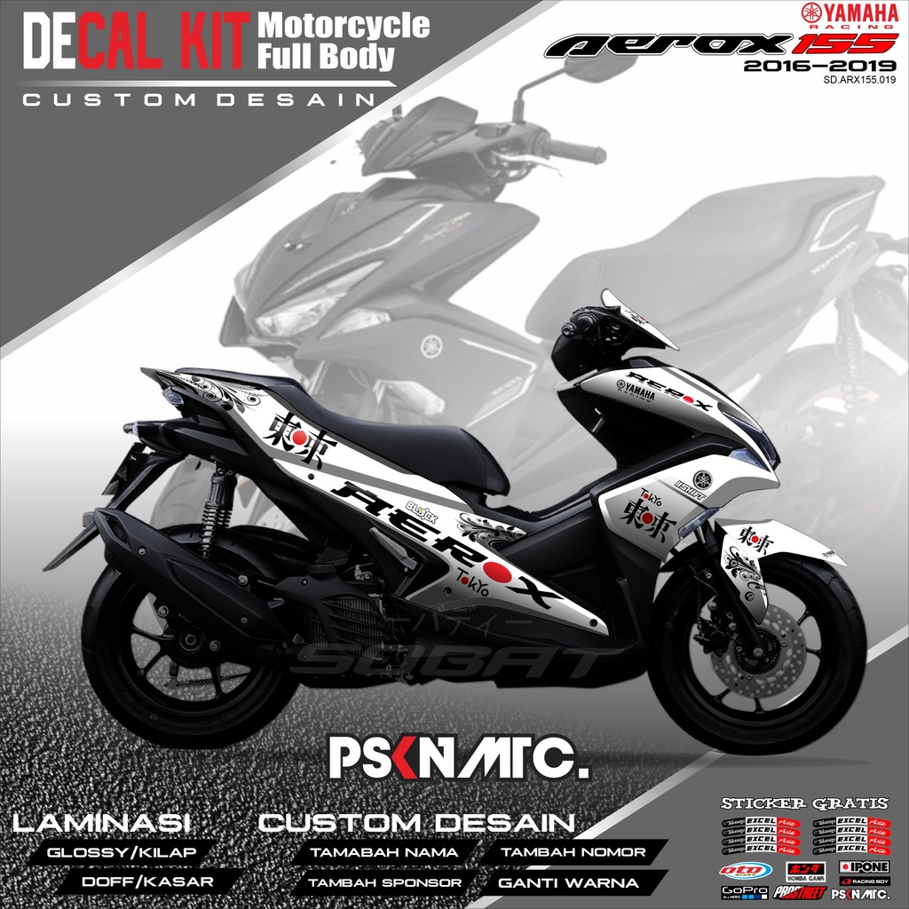 Jual Decal AEROX 155 - Dekal Stiker Striping Fullbody Fullblock List ...