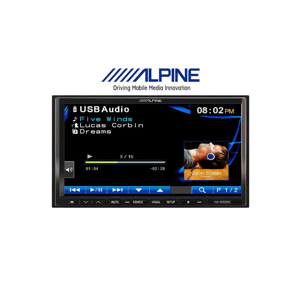 Jual Alpine IVA-W520E Double Din DVD 7 inch Motorized Layar Sentuh Garansi Resmi 1 Tahun ...