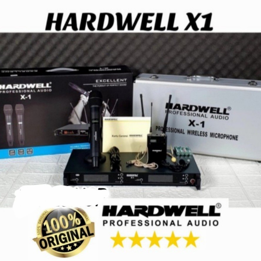 Jual MIC WIRELESS HARDWELL X1 PEGANG JEPIT HEADSET ORIGINAL GARANSI ...