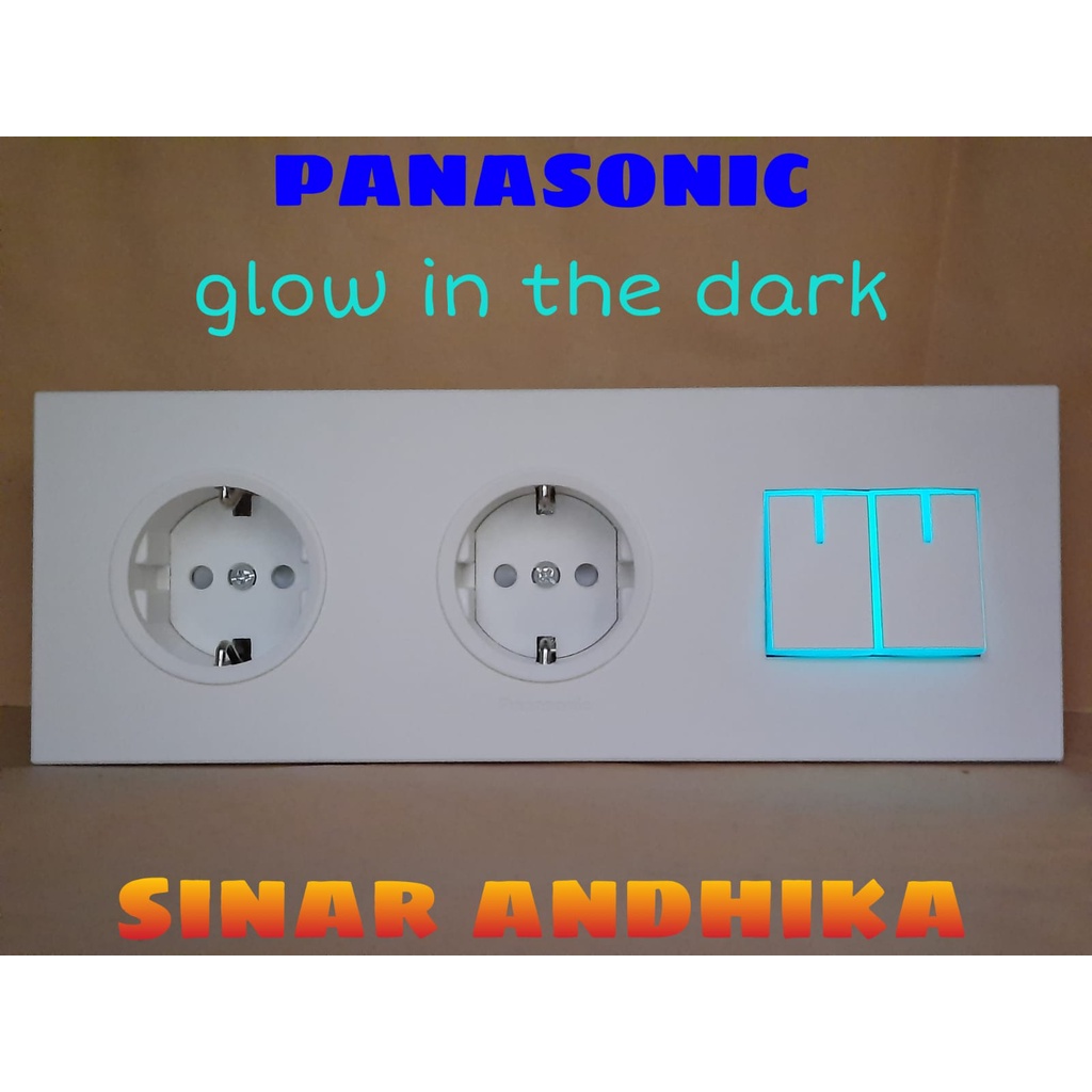 Jual Stop Kontak Panasonic Double+Saklar Seri Kecil Putih Wesjp11223 ...