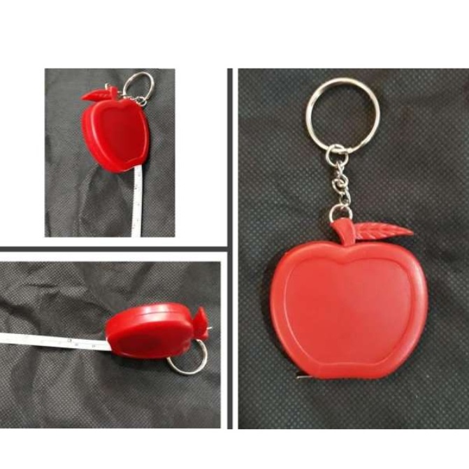 Jual Gantungan Kunci Meteran Apel / Keychain Apel / Key Chain Alat ...