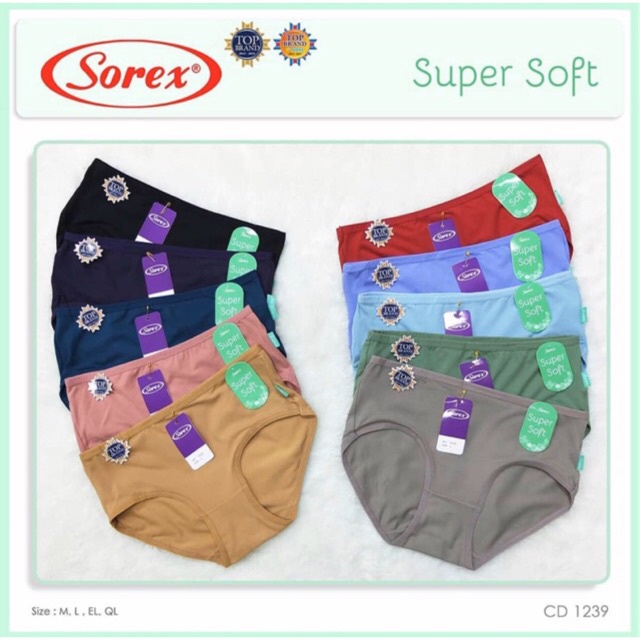 Jual CD Celana Dalam Wanita Dewasa Sexy Sorex 1239 Super Soft Polos Nyaman Dipakai Murah COD ...