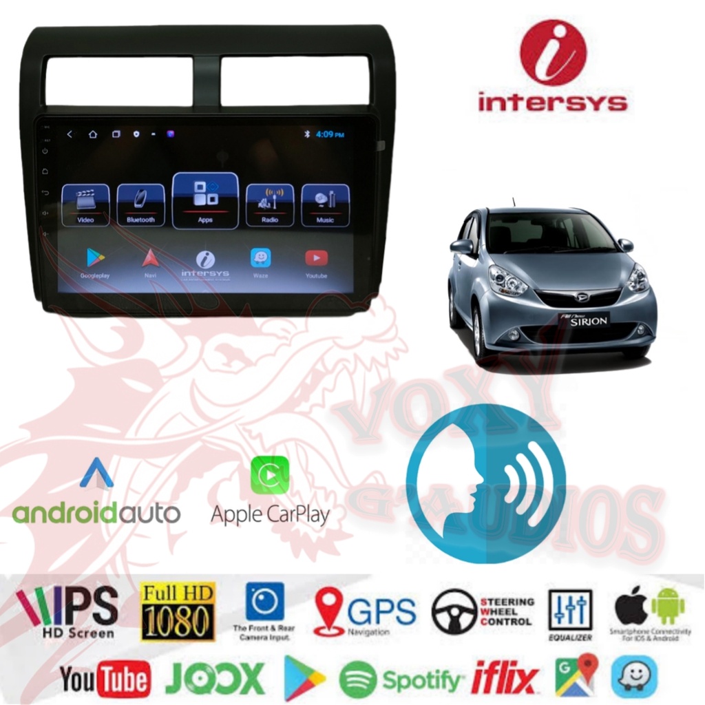 Jual Head Unit Android Intersys VC Carplay Sirion 2011 - 2014 10 inch ...