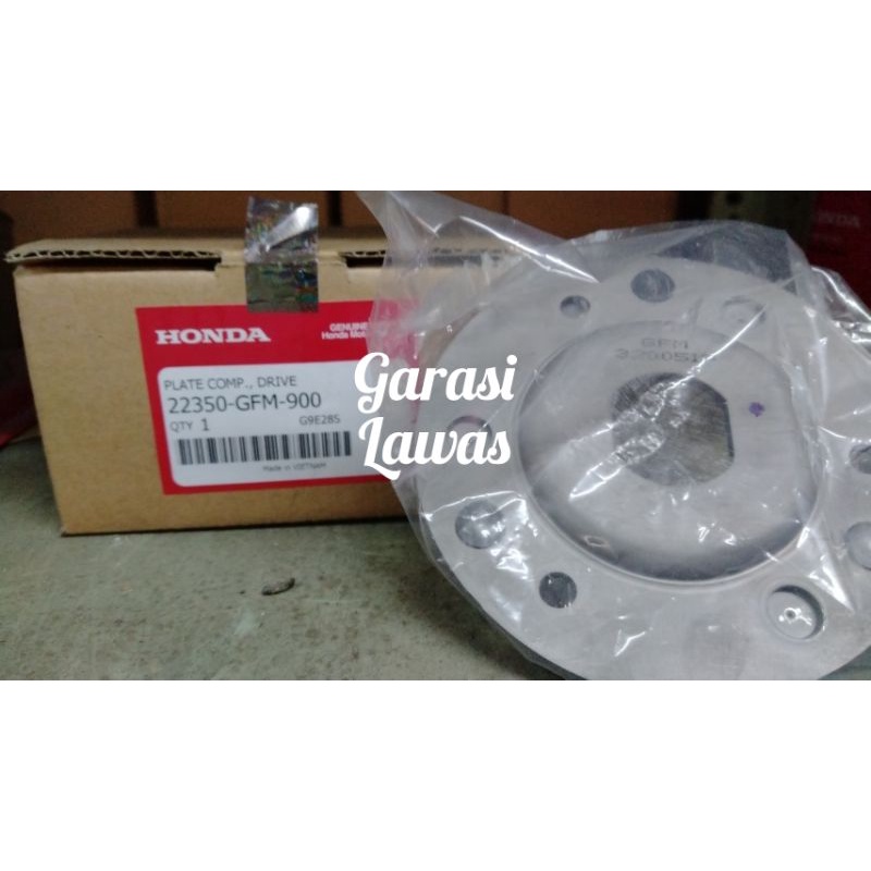 Jual 22350-GFM-900 Plate comp drive Dudukan kampas ganda rumah kampas ...