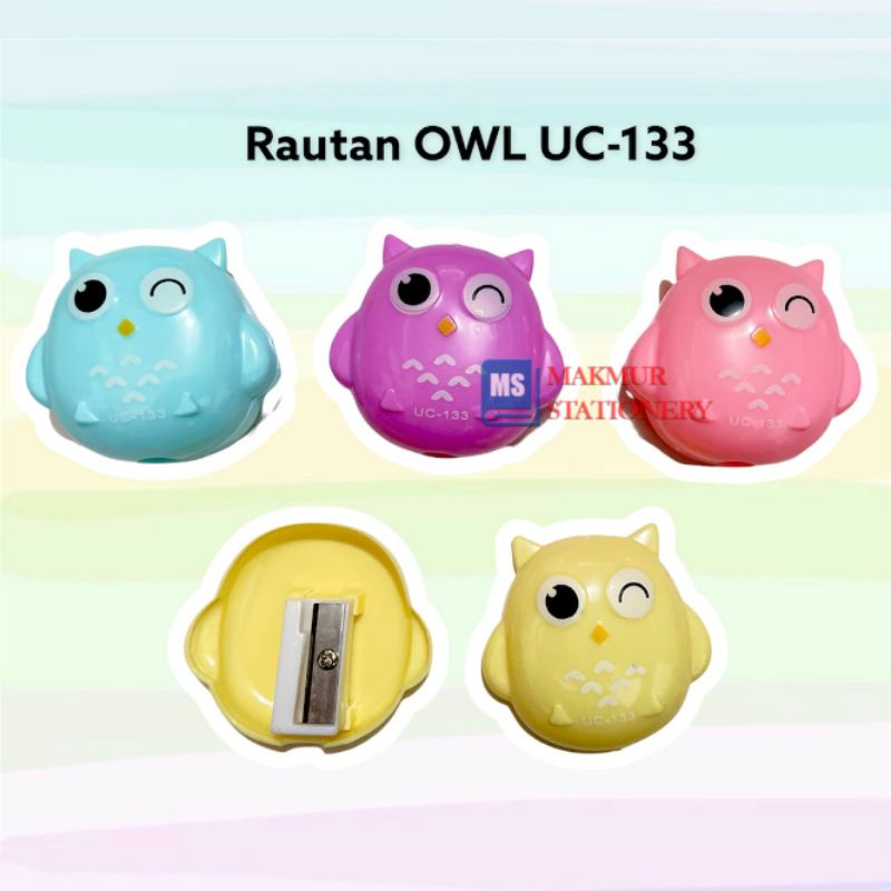 Jual Serutan/Pengserut/Rautan Burung Hantu OWL UC 133 (Pcs) | Shopee ...