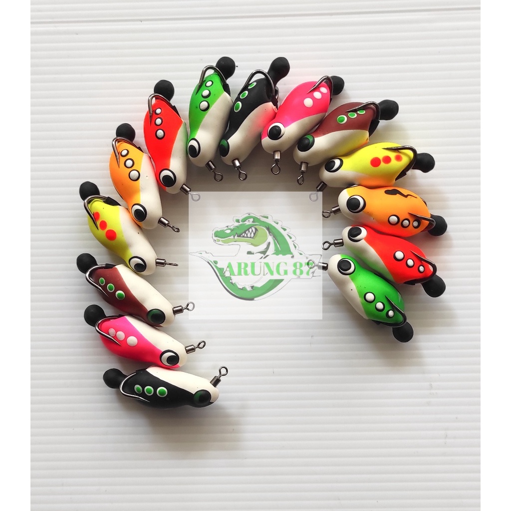 Jual SOFT FROG GEOL 4.5cm Lure Soft Frog UMPAN GABUS TOMAN | Shopee ...