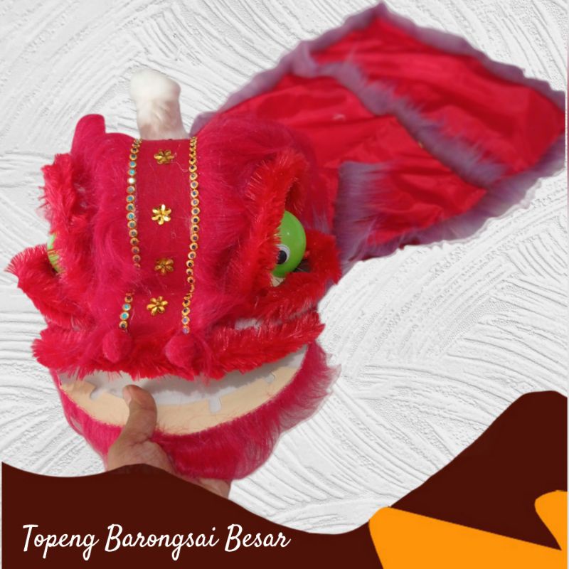 Jual Topeng Barongsai anak (ukuran kepala dewasa bisa masuk) | Shopee ...