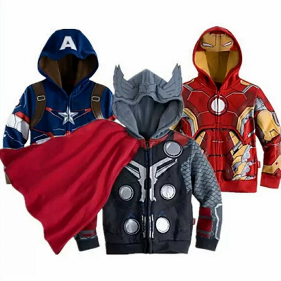 Jual Thor jacket Iron Man jacket Captain America jacket Boy Superhero ...