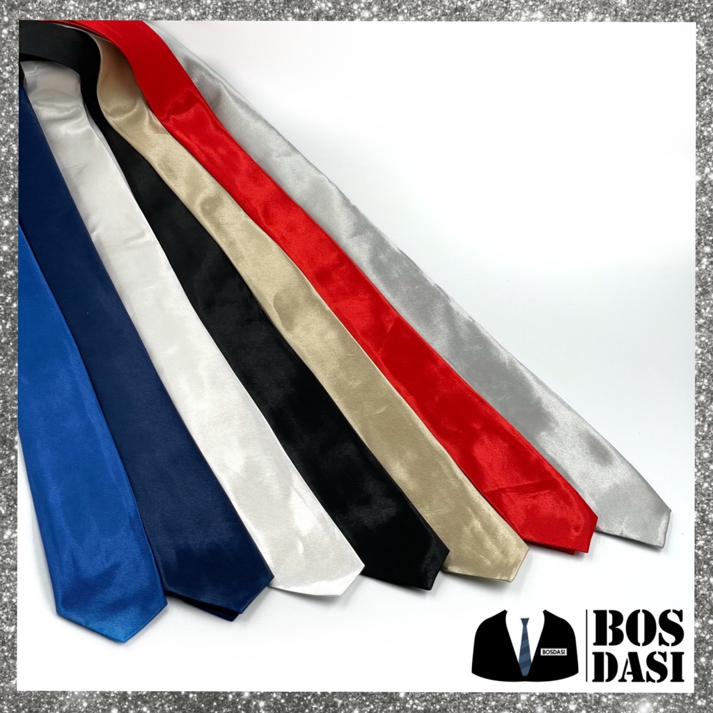 Jual DASI MANUAL 5 CM PRIA SATIN / DASI MANUAL 2 INCH | Shopee Indonesia