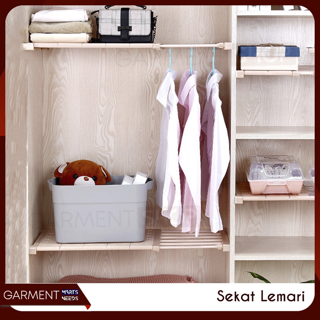 Jual Sekat Lemari Fleksibel Naik Turun Partisi Lemari Portable Plastik ...