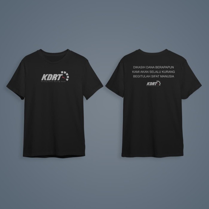 Jual fws0G1H Kdrt T-Shirt | Kurang Dana Racing Team | Hitam Only ...