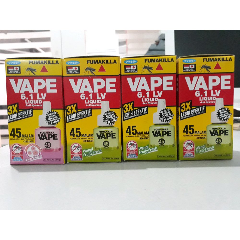 Jual VAPE Anti Nyamuk 45 Malam 45ml Refill | Shopee Indonesia