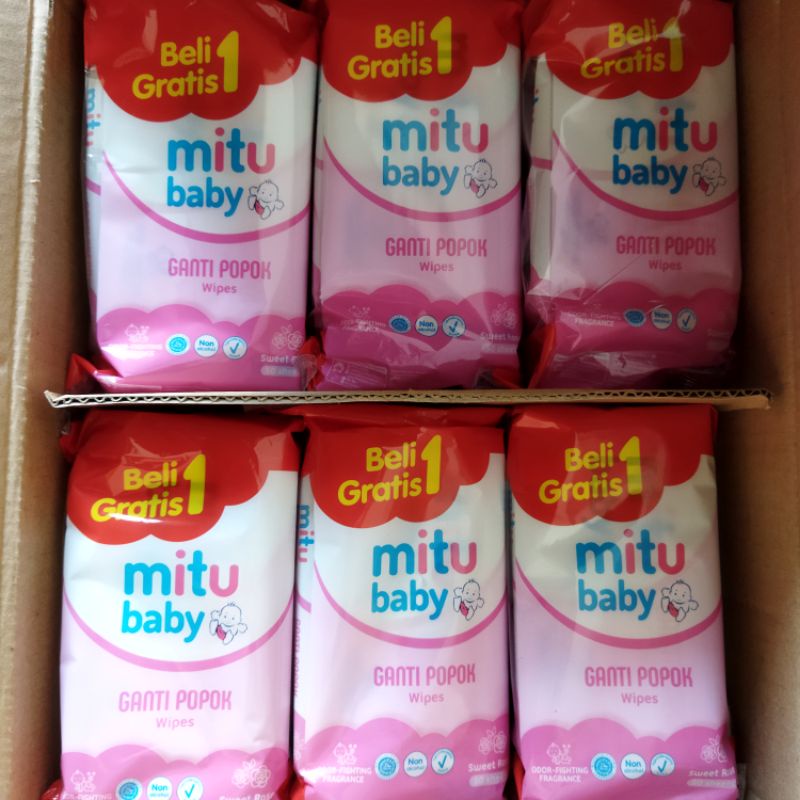 Jual MITU BABY WIPES 50'S KEMASAN BUNDLE | Shopee Indonesia