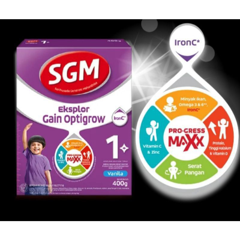 Jual SGM Gain Optigrow 1+ ( Exp 2025 ) | Shopee Indonesia