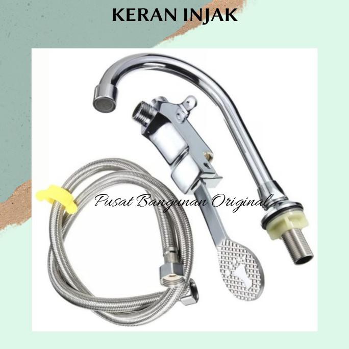 Jual KERAN WASTAFEL INJAK / KRAN ANGSA INJAK /KRAN PEDAL INJEK | Shopee ...