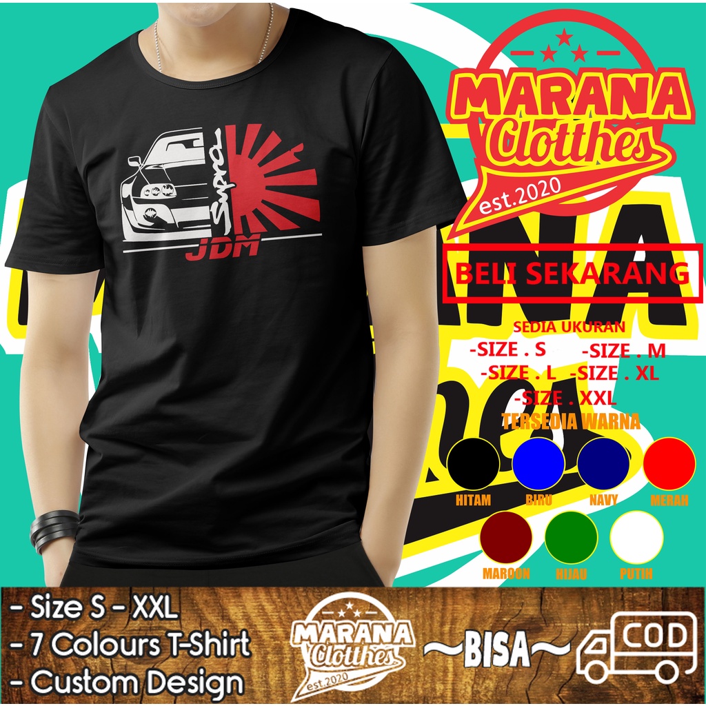 Jual Kaos Mobil JDM Supra MK IV Classic Baju Otomotif | Shopee Indonesia