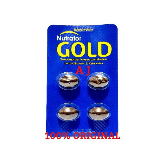 Jual Nutrafor GOLD / Multivitamin untuk Stamina dan Kesehatan | Shopee ...
