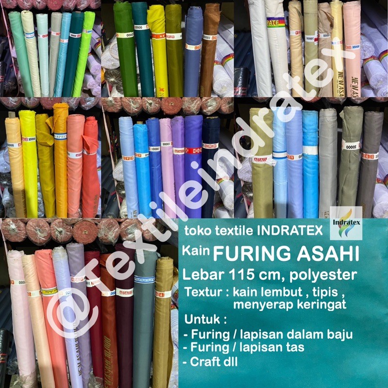 Jual KAIN ASAHI FURING TERMURAH LEBAR 115 CM BAHAN FURING BAJU BATIK ...