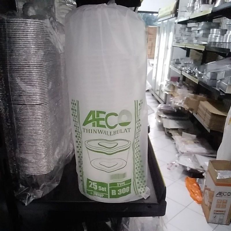 Jual aeco thinwall cup plastik bulat 300ml 25pcs | Shopee Indonesia