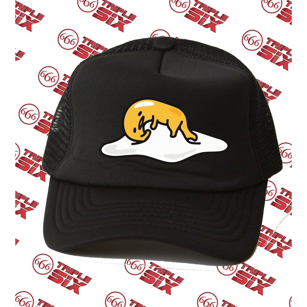 Jual Topi Trucker Gudetama gude tama lazy sleepy egg | Shopee Indonesia