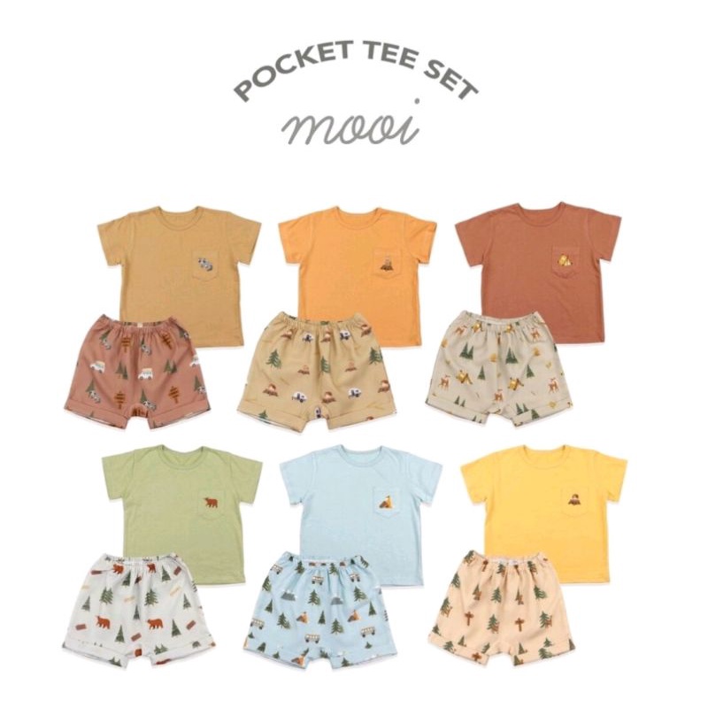 Jual Mooi Pocket Tee Set | Shopee Indonesia