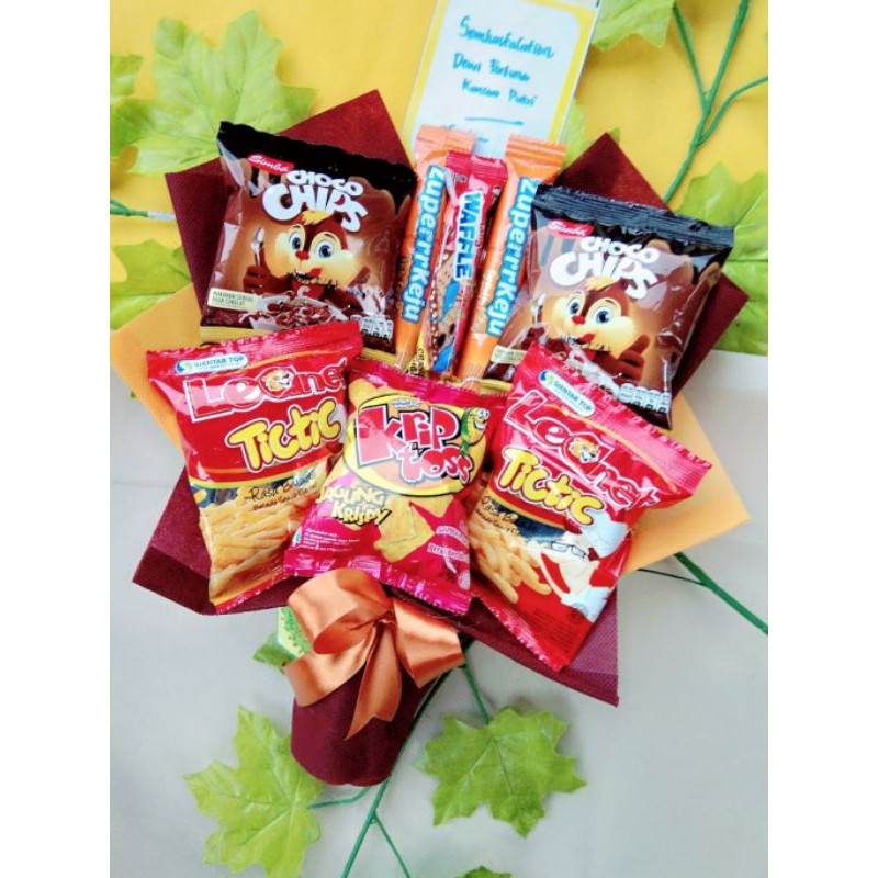 Jual Bouquet Snack, Buket Makanan, Buket Ciki, Snack Susun, Snack ...