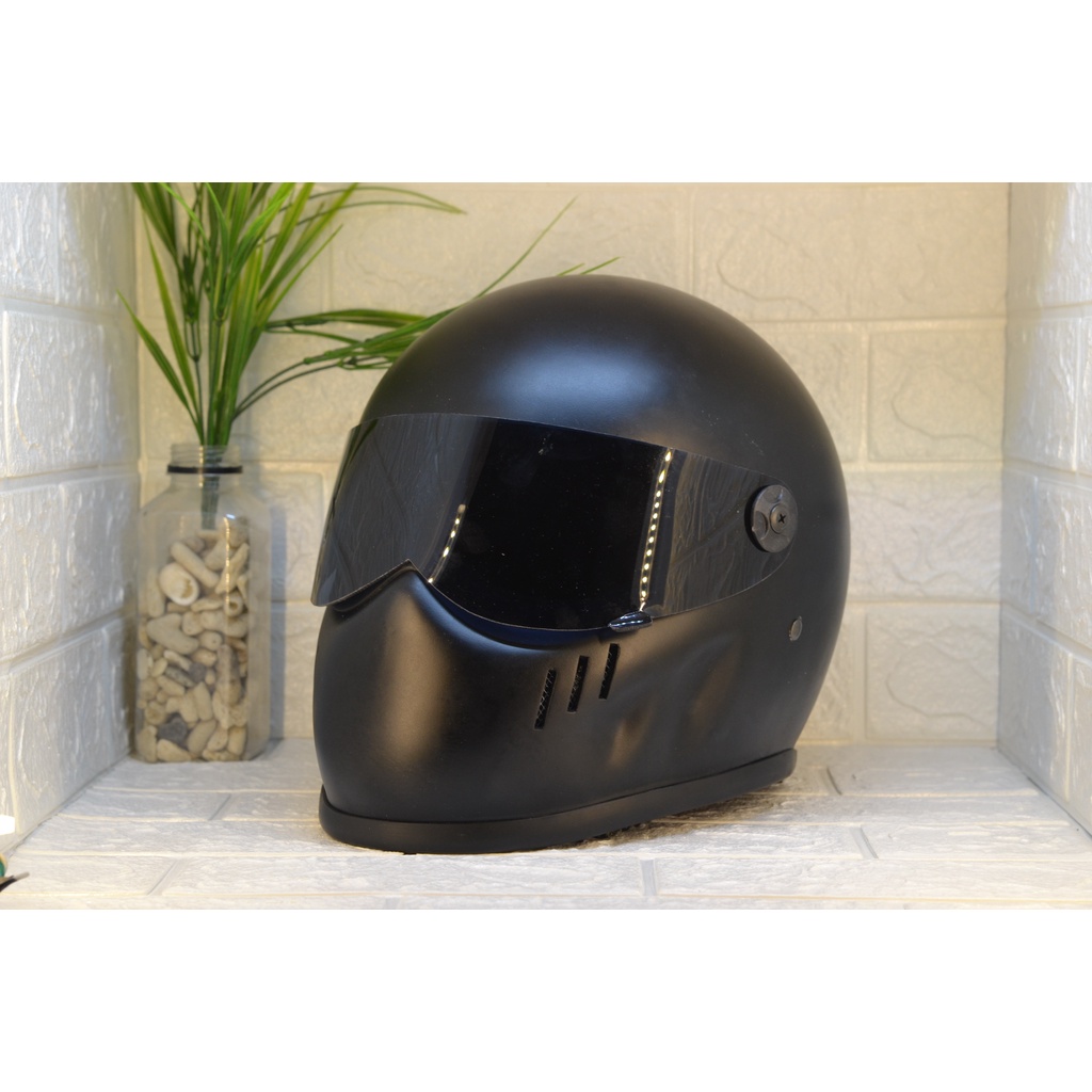 Jual HELM CUSTOM RETRO BANDIT XXR WITH VISOR ( MR HELM ) | Shopee Indonesia
