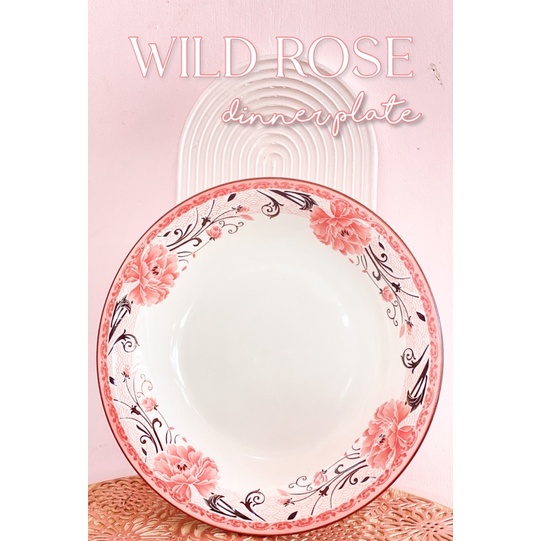Jual WILD ROSE DINNER PLATE SHABBY | Shopee Indonesia