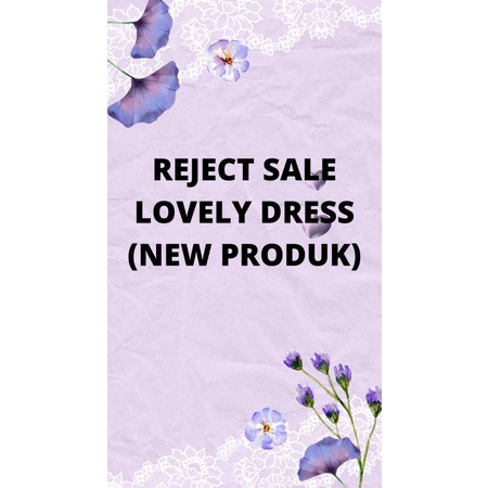 Jual REJECT SALE LOVELY DRESS (NEW PRODUK) | Shopee Indonesia