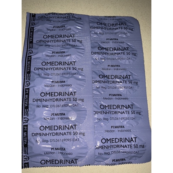 Jual OMEDRINAT 50MG Per strip 10 tablet MUTIFA / OBAT VERTIGO MEREDAKAN ...