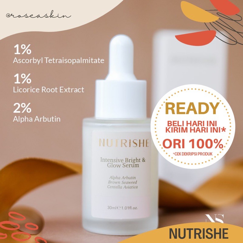 Jual NUTRISHE INTENSIVE BRIGHT & GLOW SERUM ORIGINAL (BPOM) | Shopee ...