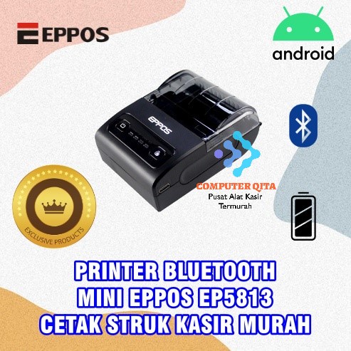 Jual EPPOS EP5813 Printer Bluetooth Mini cetak struk kasir murah | Shopee Indonesia