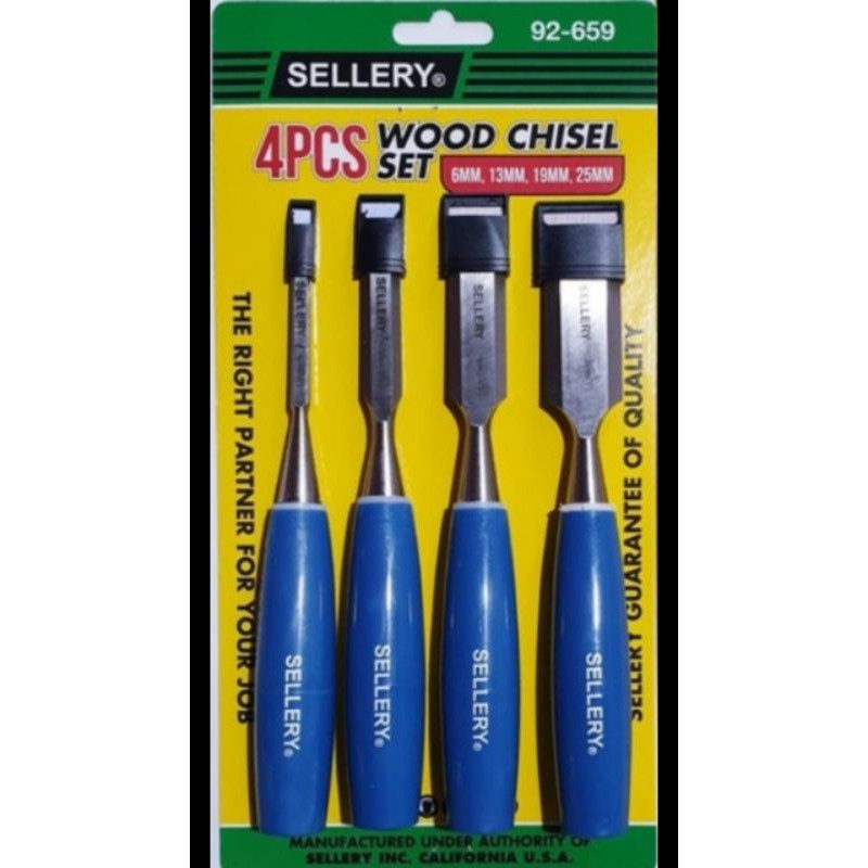 Jual SELLERY Pahat Kayu Set 4 Pcs Wood Chisel Baru Bs COD | Shopee ...