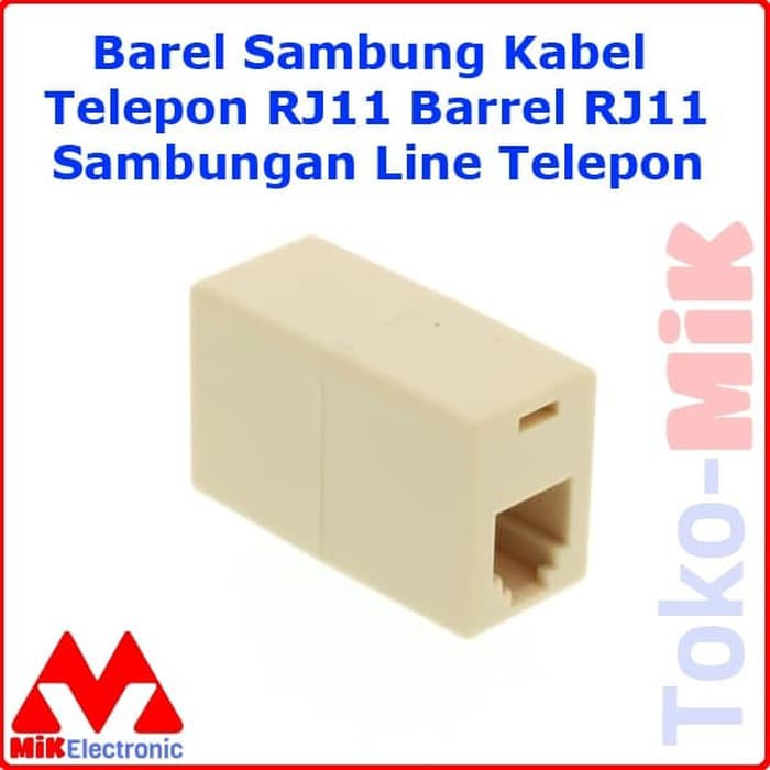 Jual BAREL SAMBUNG KABEL TELEPON RJ11 BARREL RJ11 SAMBUNGAN LINE ...