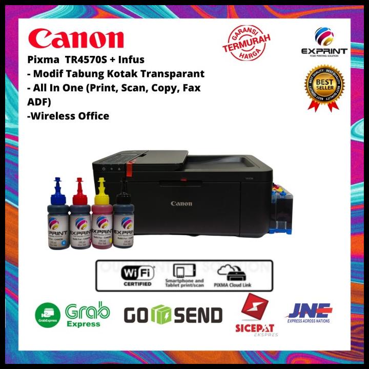Jual Printer Canon Pixma Tr4570S + Infus ( Print Scan Copy Fax Wifi ...