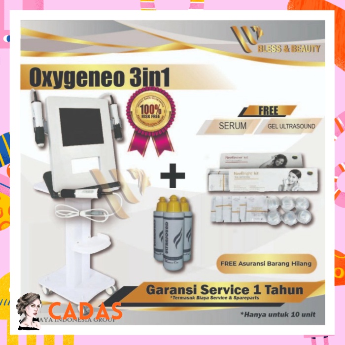 Jual DEAL OXYGENEO 3IN1 ULTRASOUND RF ALAT FACIAL OXYGENEO FREE ...