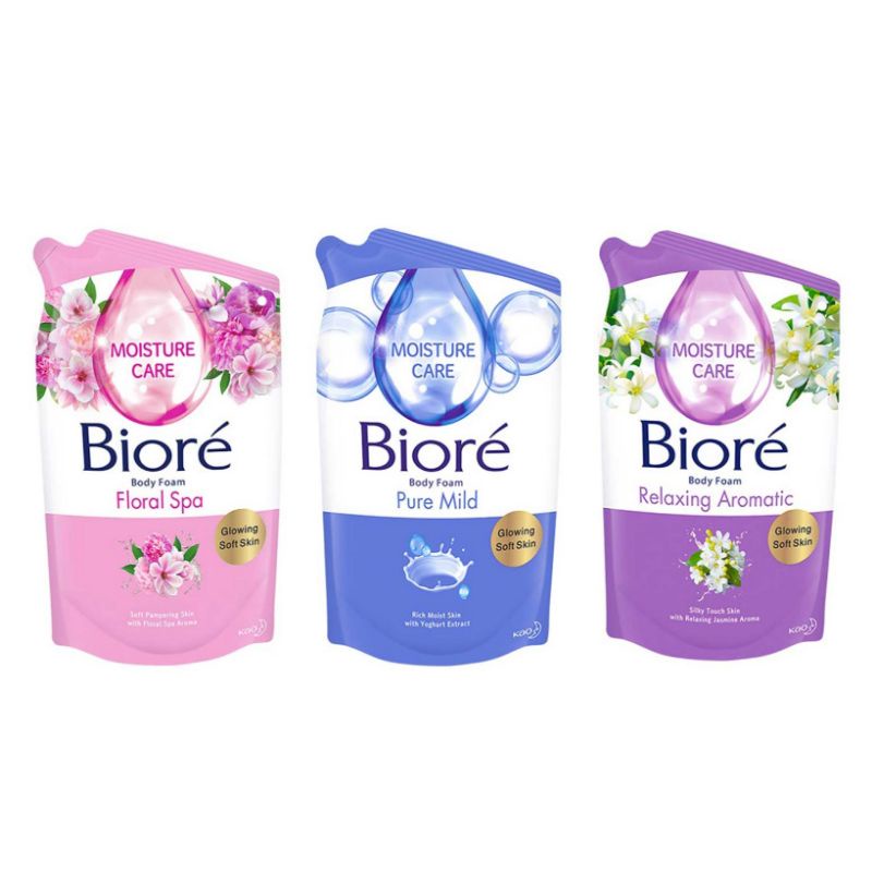 Jual Biore Body Foam Floral Spa/ Pure Mild/ Relaxing Aromatic 400 ml | Shopee Indonesia