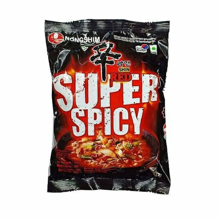 Jual Nongshim Shin Red Super Spicy/Shin Ramyun Super Spicy 120gr ...