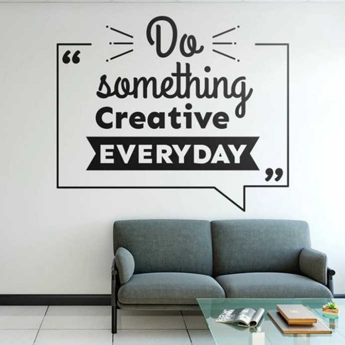 Jual Sticker Do Something Creative Big Size Wall Stiker Kaca Dinding ...
