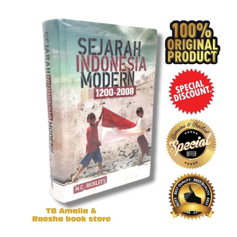 Jual Buku Sejarah Indonesia Modern 1200 - 2008 - M C Ricklefs | Shopee ...