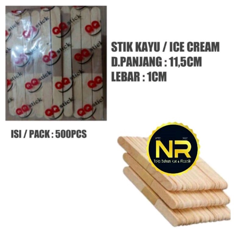 Jual stik es crem isi 500pc /stik kayu es cream | Shopee Indonesia