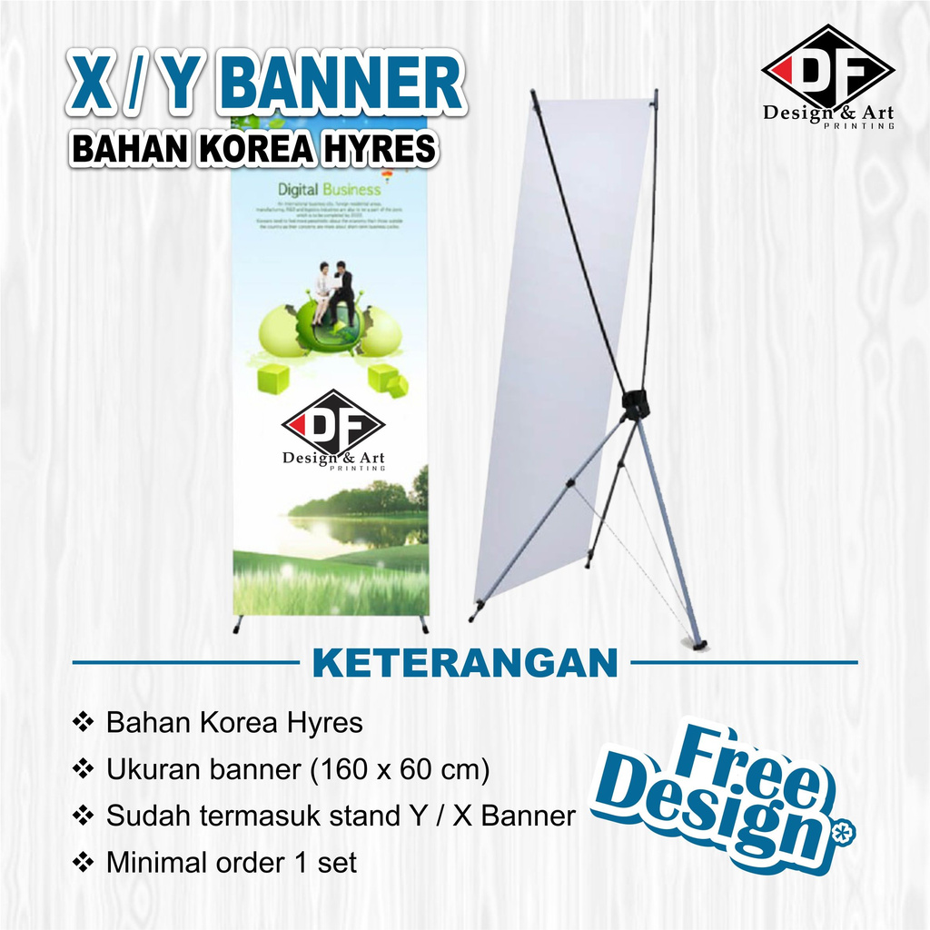 Jual X Banner / Y Banner Full Set Korea [FREE DESIGN] | Shopee Indonesia
