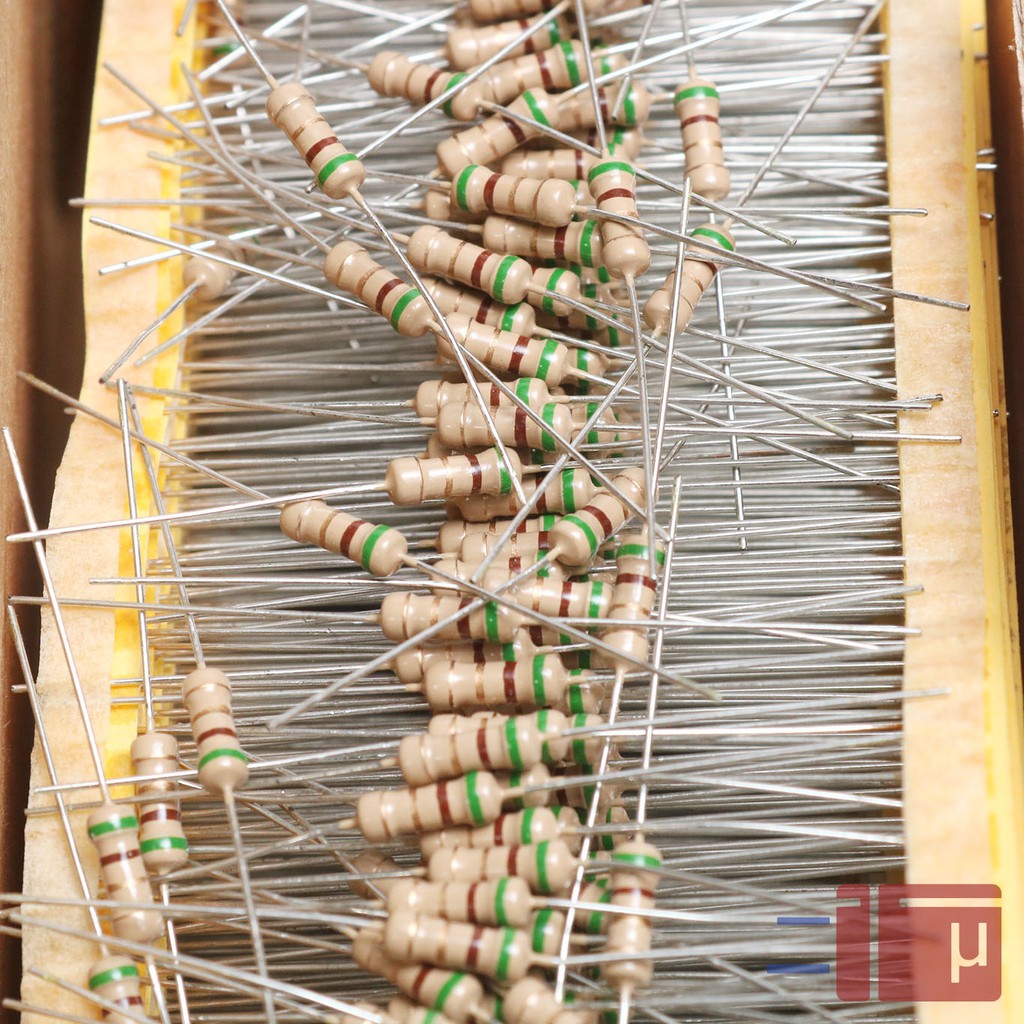 Jual x10 Resistor 5R1 5.1 Ohm 1/2W Karbon 5% Taiwan Kaki Tembaga ...