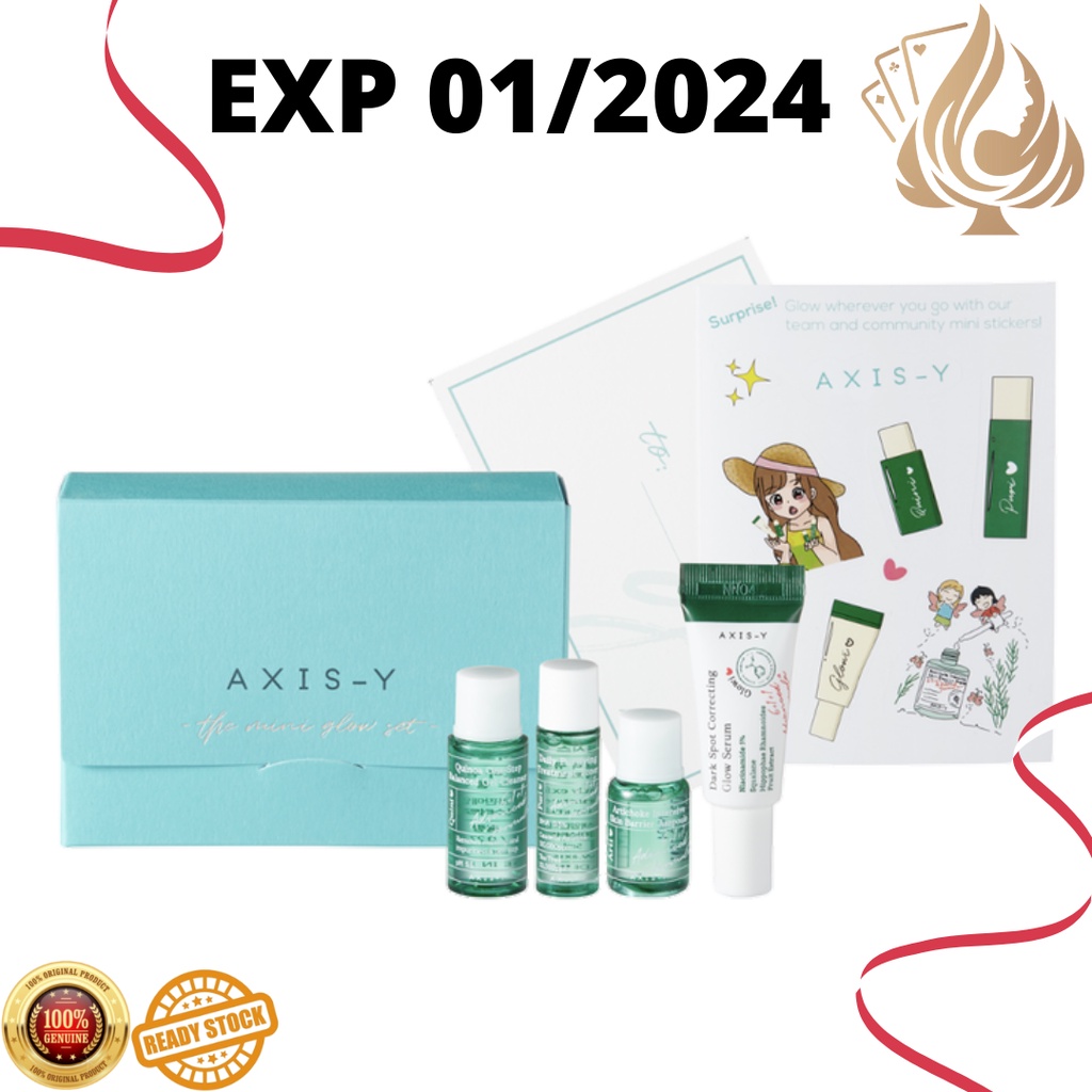 Jual ORIGINAL AXIS Y Mini Glow Set Trial Kit 4 Item Full Set / Satuan | Shopee Indonesia